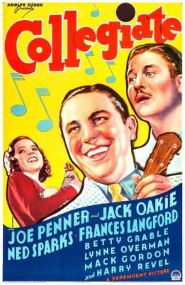 Collegiate poster Joe Penner Jack Oakie 1936 Old Movie Photo | eBay ...