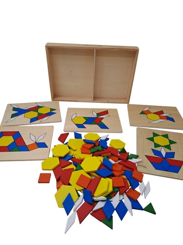 Melissa & Doug Pattern Blocks & Boards Educational Toy Set T2750 D124 ...