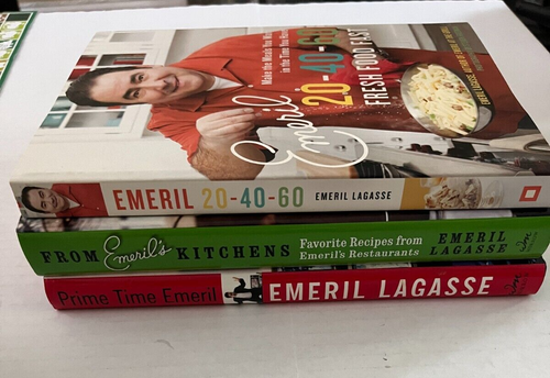 Emeril Lagasse 3 Book Bundle- Prime Time- Emeril's Kitchen- 20-40-60 | eBay