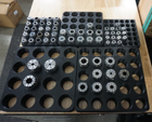 Complete ER Collet Rack Set - Includes 5 Sizes: ER40, ER32, ER25, ER20 ...