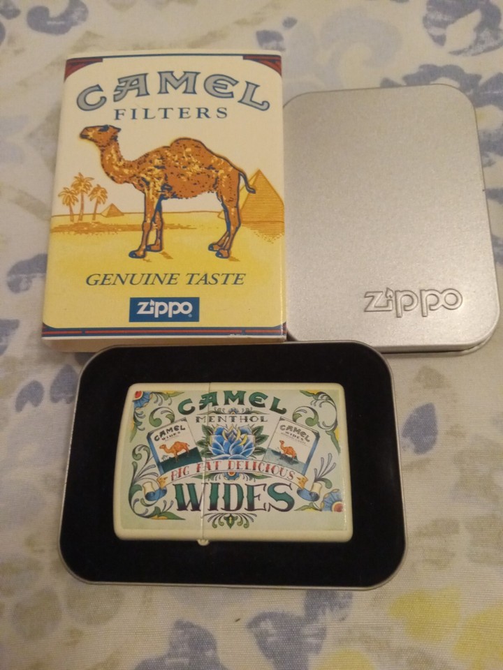 2005 Zippo Lighter Camel Cigarettes Camel Wides Green Menthol Mint In ...