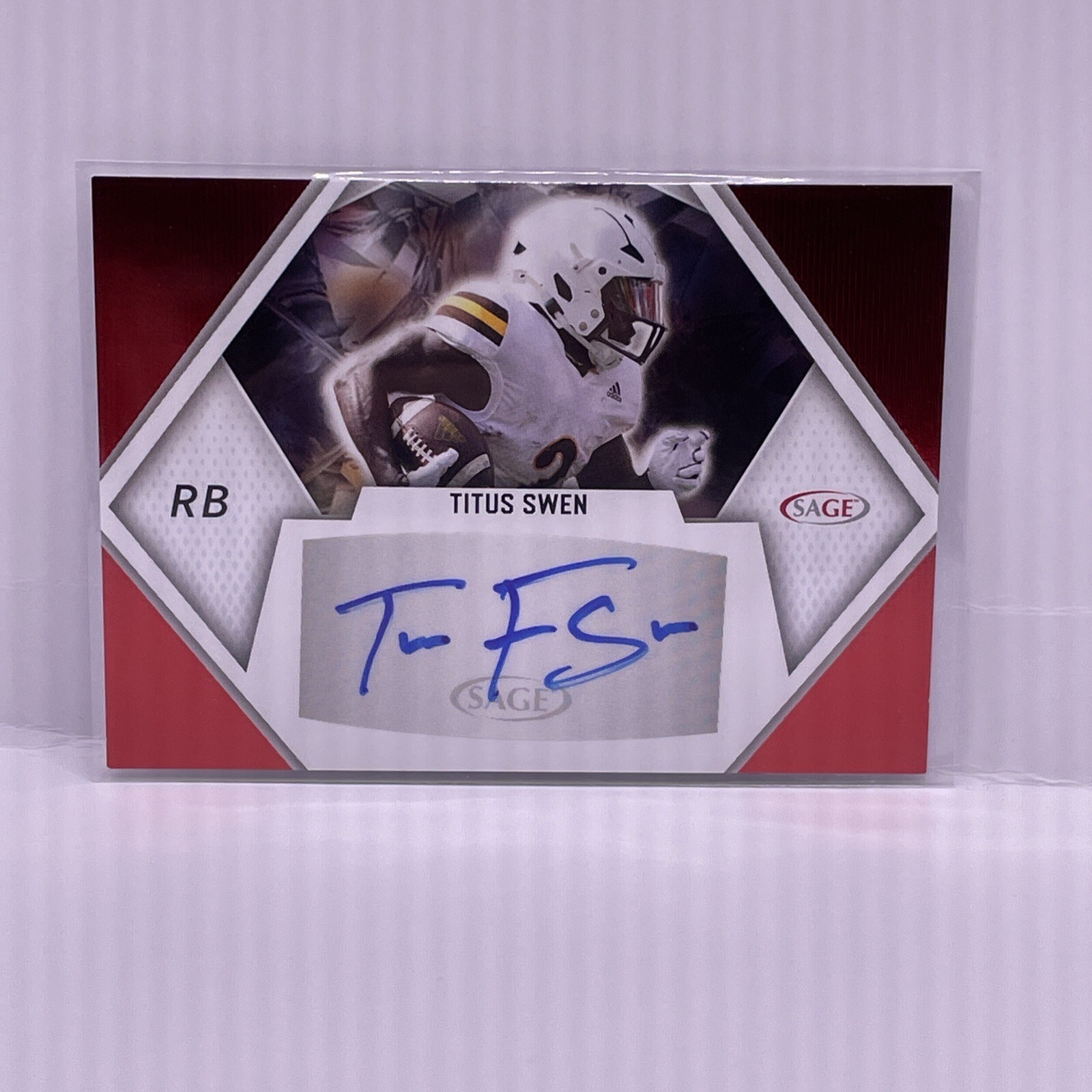 2023 Sage FB TITUS SWEN AUTO Red Parallel 🔥Wyoming Cowboys ...