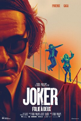 JOKER 2 FOLIE A DEUX - Affiche Cinéma - Poster Film - Lady Gaga Joaquin ...