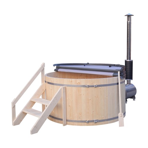 ALEKO Pine Hot Tub and Ice Bath 4-5 Person with Wood-Fired Heater | eBay