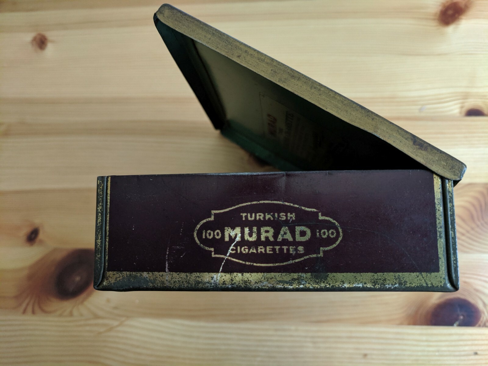 Murad The Turkish Cigarette S.Anargyros Lorillard Co tin box circa 1911 ...