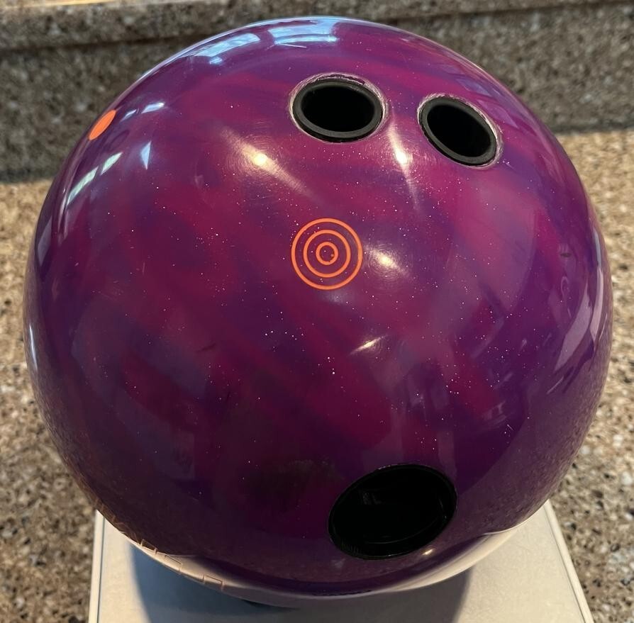USED Ebonite Real Time Solid Reactive Bowling Ball, Purple/Violet, 15 ...
