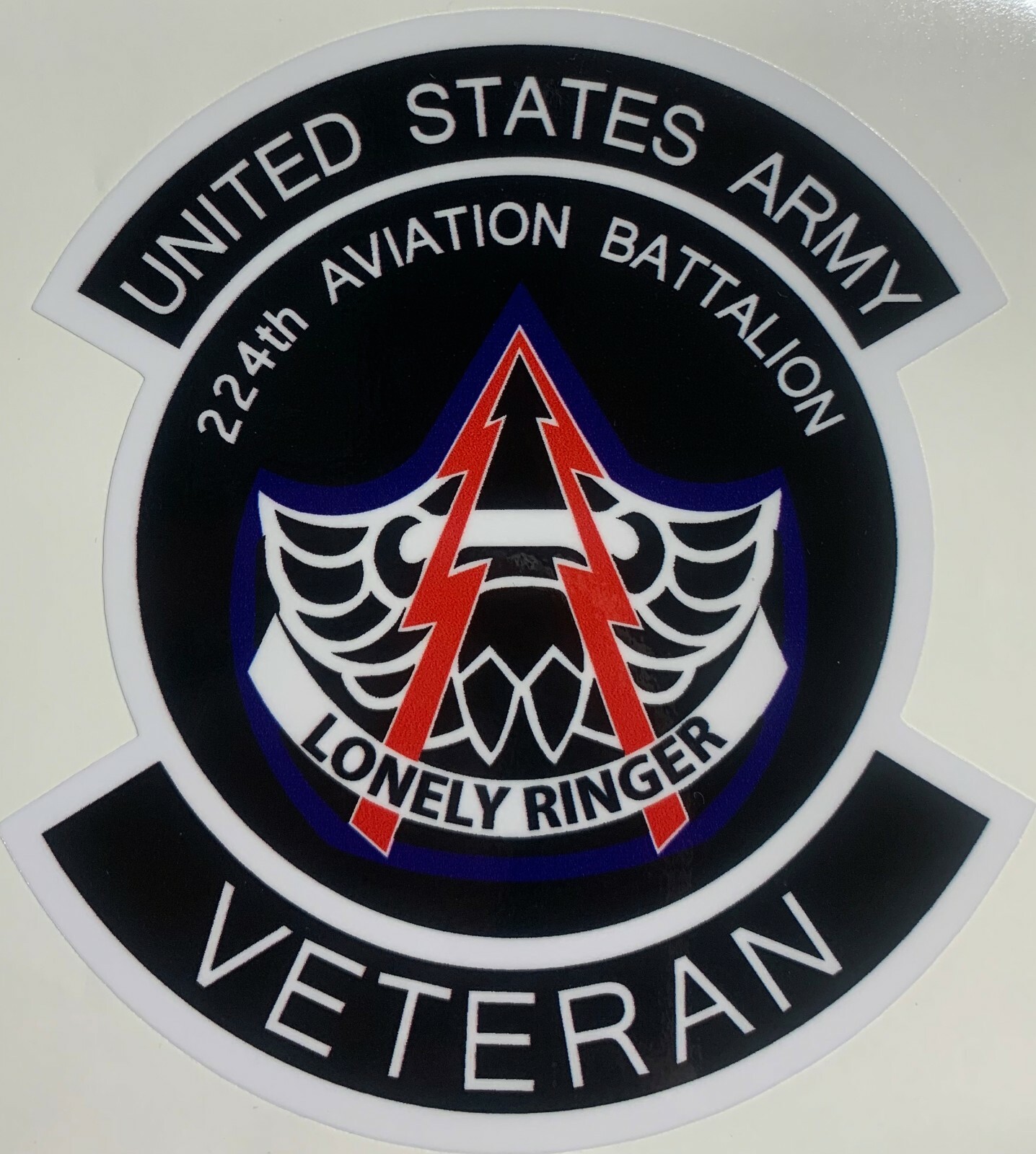 US ARMY 224TH AVIATION BATTALION VETERAN STICKER WATERPROOF D463 | eBay