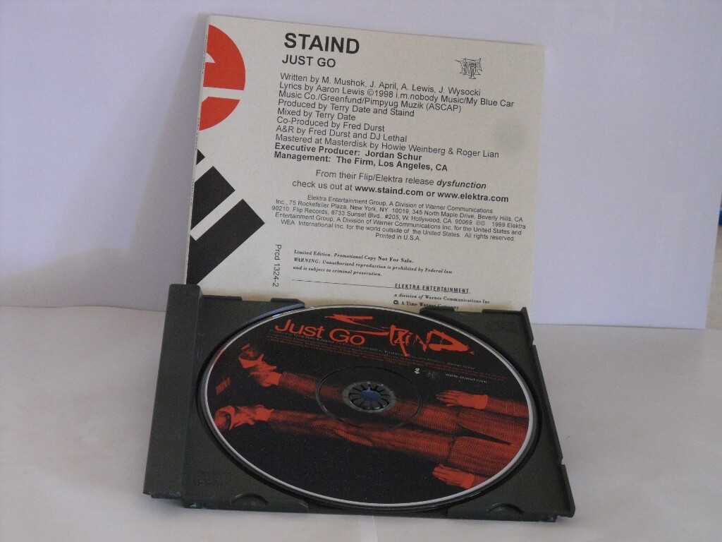 Staind - Just Go Promotional ONLY CD Single - PRCD 1324- ** Free ...