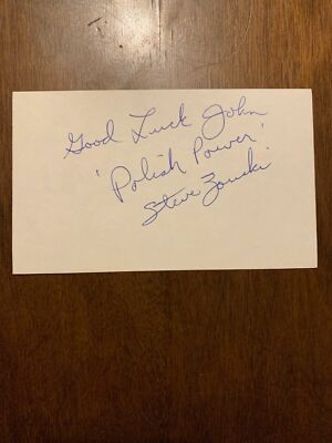STEVE ZOUSKI - BOXER - AUTHENTIC AUTOGRAPH SIGNED- B5417 | eBay