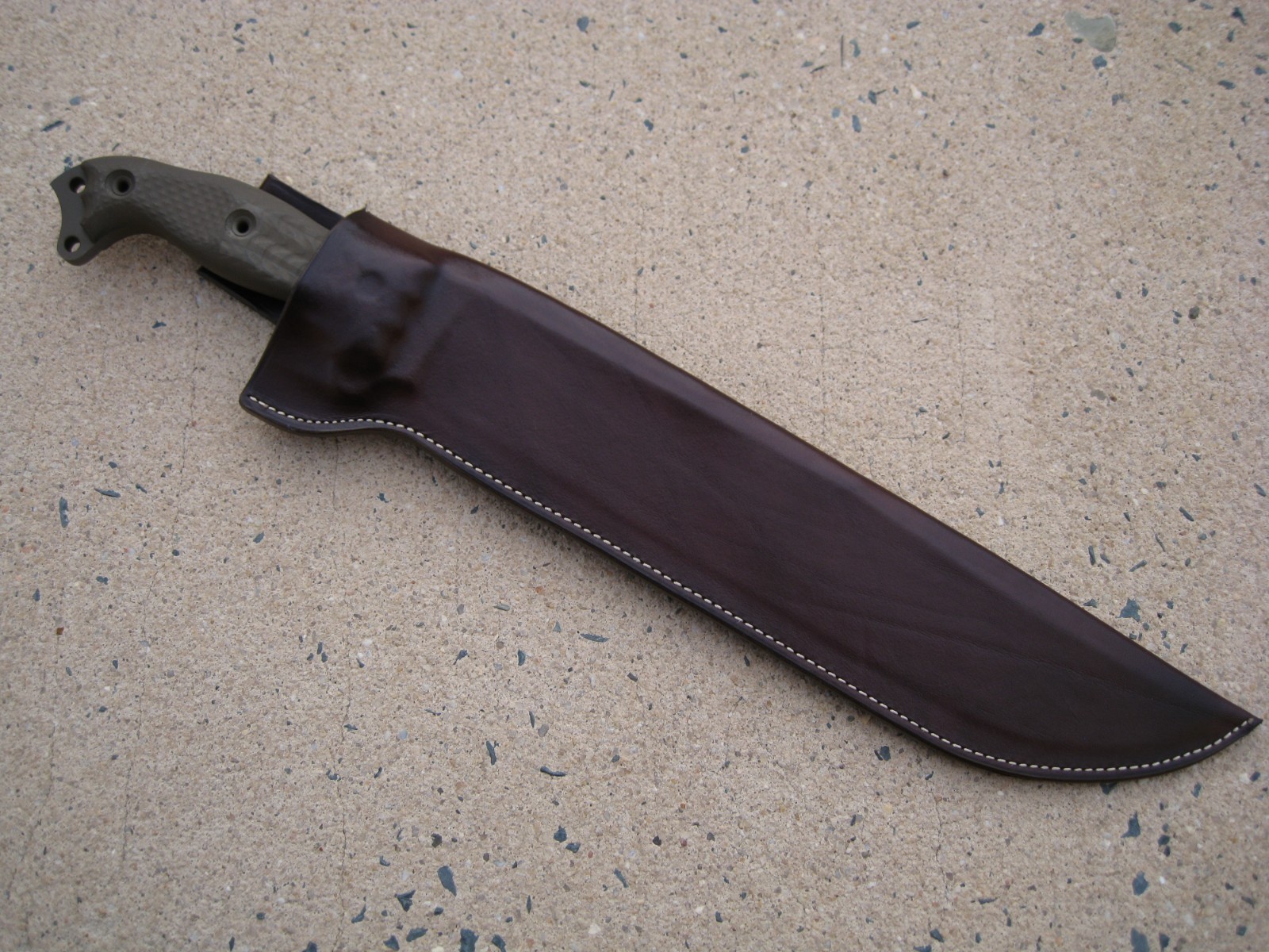 Azula Custom Molded Leather Sheath BROWN For Busse Combat MOAB Knife | eBay