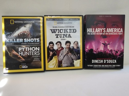 Lot Of 3 Documentary DVDs-2 Nat Geo W/3 Shows & Hillary's America | eBay