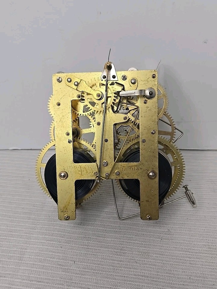 Lot of Vintage Clock Parts - Gears, Works, Case, More for Repair or ...