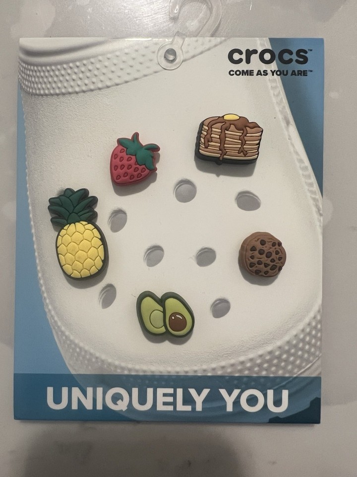 Crocs Jibbitz Shoe Charms - Breakfast Food Multi Pack, Cute Crocs ...