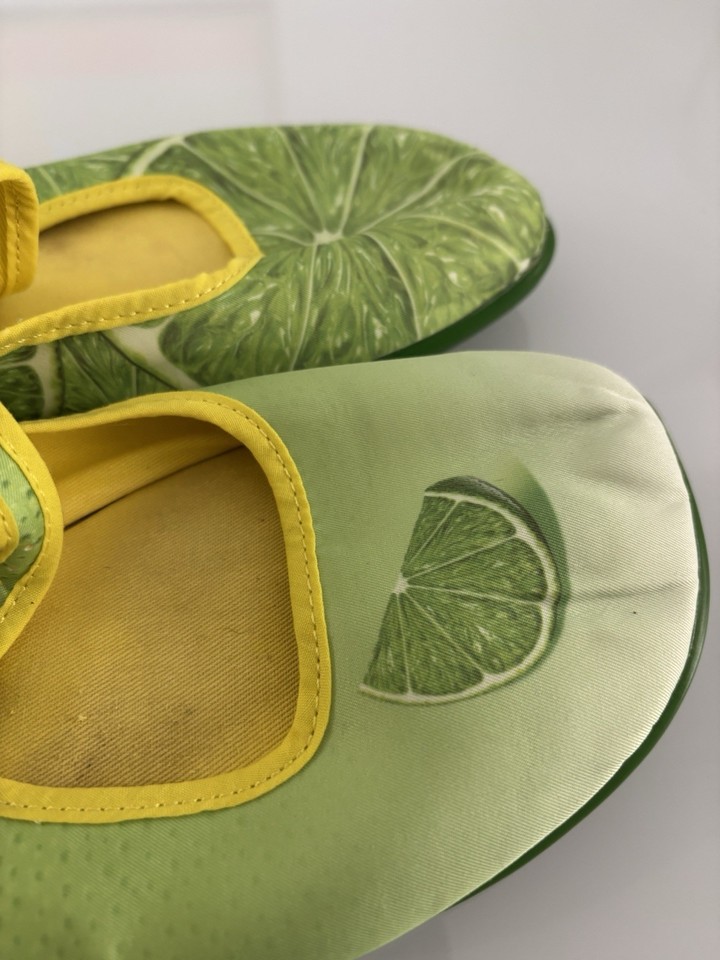 Hot Chocolate Designs Ladies Lime Fabric Flat Shoes Size 40 9 | eBay ...