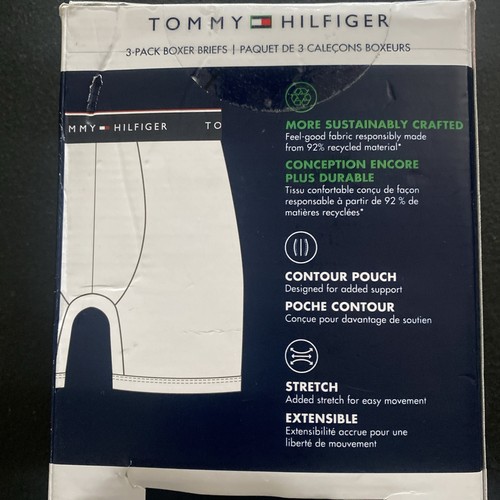 New 3 Pack TOMMY HILFIGER Men’s Contour Pouch Boxer Briefs Underwear ...