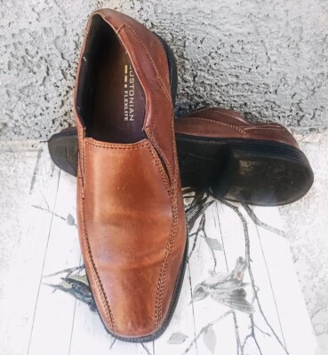 BOSTONIAN FLEXLITE Mens Slip On Loafers Sz 9.5M Black Leather - Comfort ...