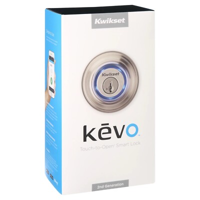 Kwikset Kevo Touch-to-Open Bluetooth Smart Lock - Satin Nickel 883351587303| eBay