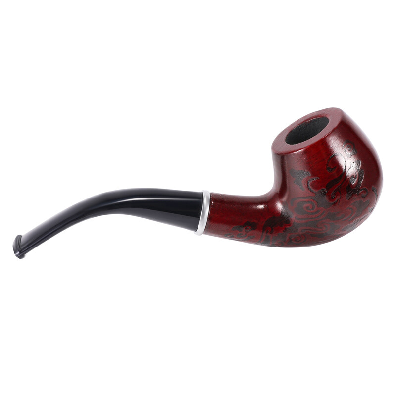 2 Durable Wooden Wood Smoking Pipe Tobacco Cigarettes Cigar Pipes ...