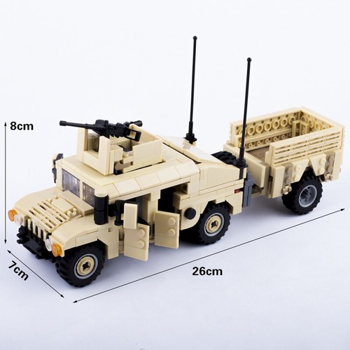 USA Army HMMWV Humvee armored car APC Jeep US force blocks moc truck ...