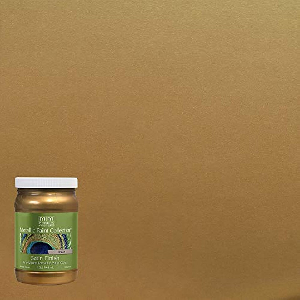 1 qt Modern Masters ME289 Brass Metallic Paint Collection Water-Based ...