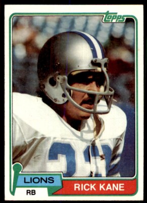 1981 TOPPS' RICK KANE DETROIT LIONS #66 | eBay