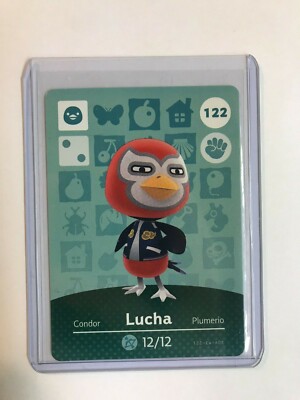 Lucha # 122 Animal Crossing Amiibo Card Horizons FREE TRACKING, NEVER ...