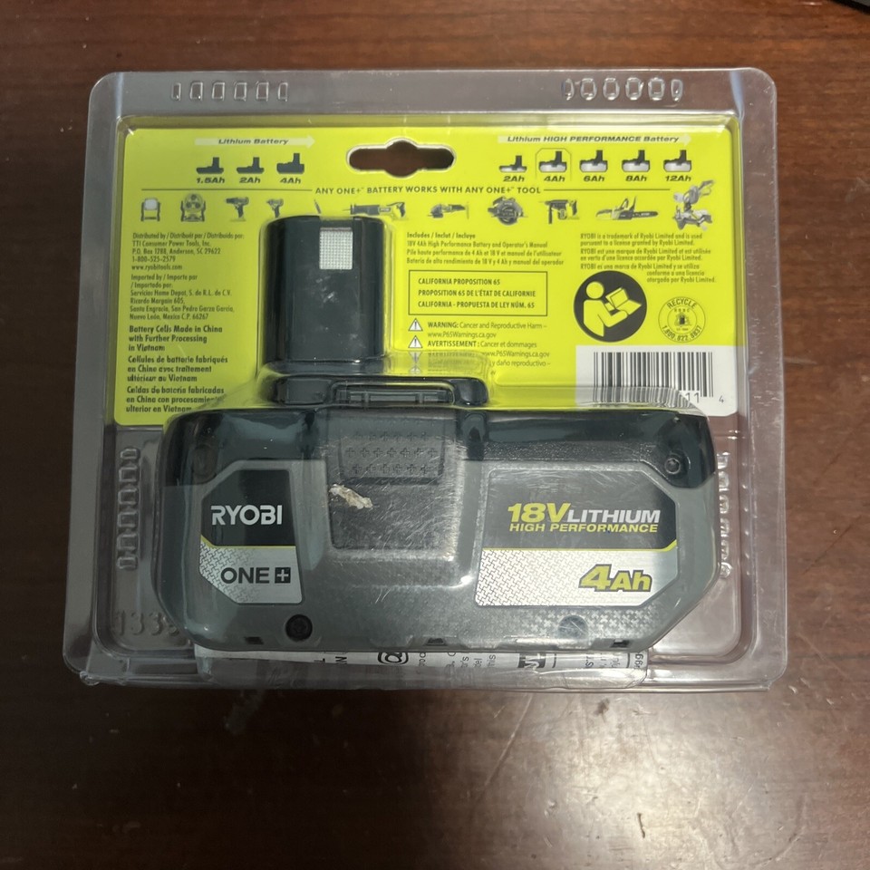 New Genuine Ryobi PBP004 HP 4.0Ah 18v FULL-SIZE (replace P197) Lithium ...