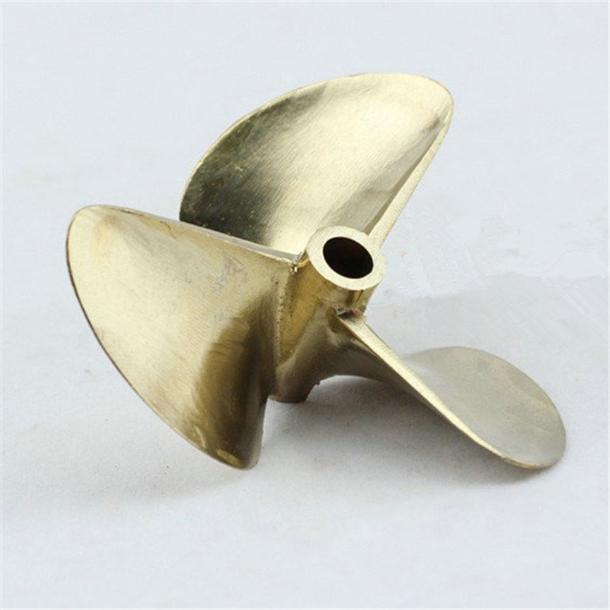 Rc#83 PROPELLER 26cc Brass Prop 1/4" Shaft 3 Blade 72mm Diameter RC ...