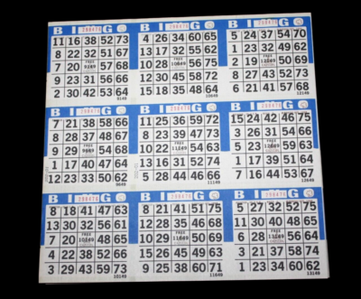Bingo Cards Reusable Blue 3-on Bingo Paper Sheets - Case Of 3000 Sheets ...