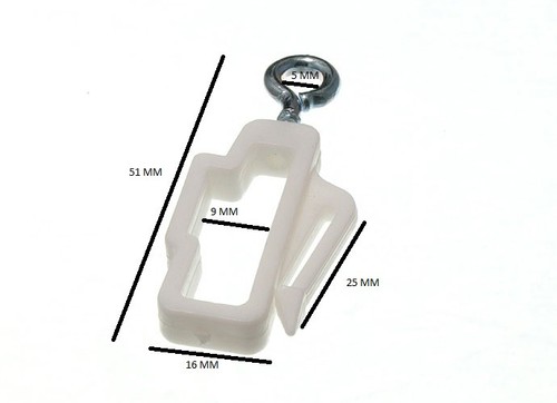Curtain Rod Rail Track Glider Stop End Fits Whiteline White Line Pack ...