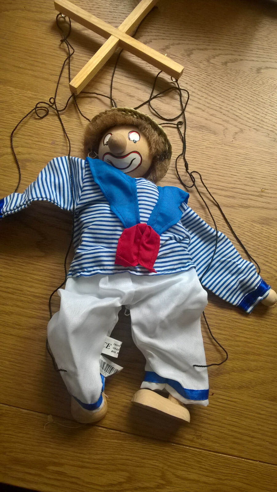13 Inch tall Sailor Marionette String Puppet ;- With Wood Head , Hands ...