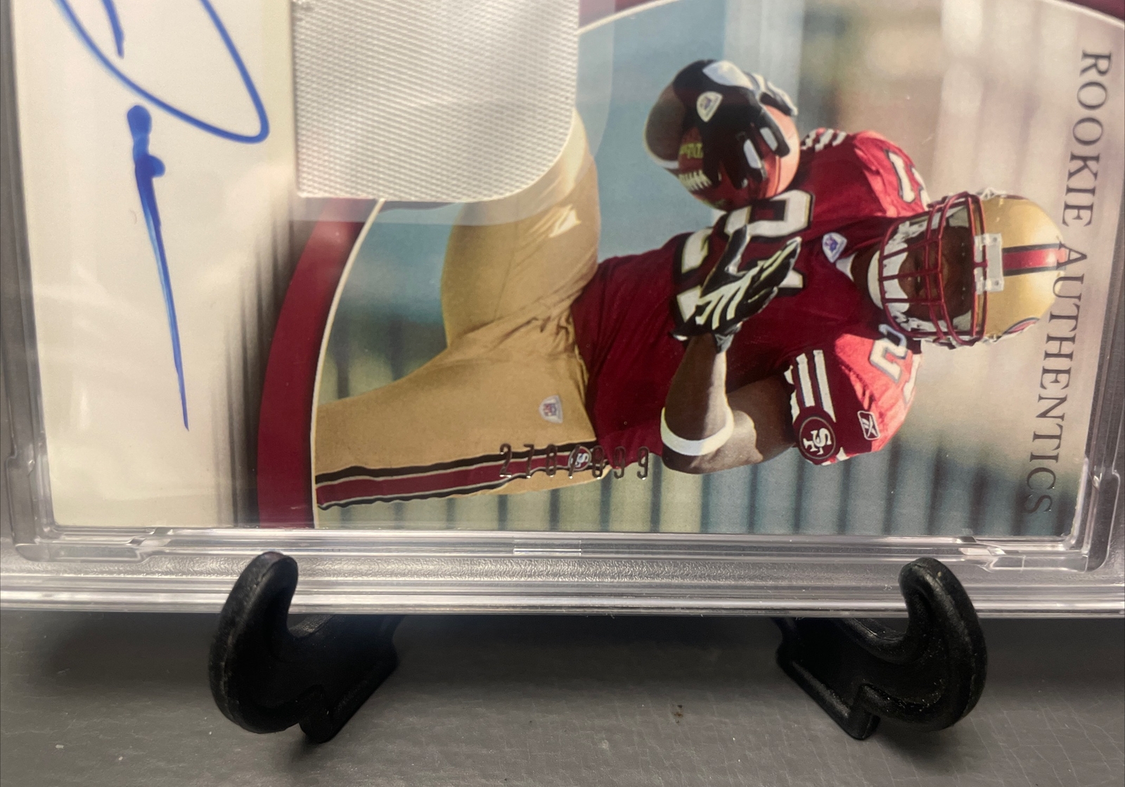 2005 SP Authentic Frank Gore Rookie Patch Auto /899 PSA 7 49ers ...