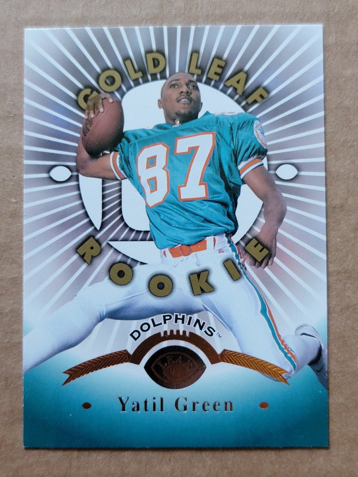 Yatil Green 1997 Gold Leaf Rookie Football Card #156 | eBay