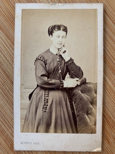 Photo Carte de Visite CDV Portrait femme 1860 Ch Herbert Beauvais | eBay