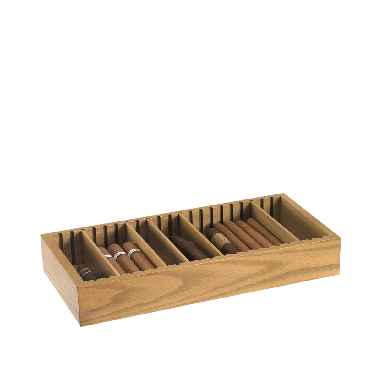 Cigar Tray w/ 5 Adjustable Dividers For Storage Walk-In Cabinet Humidor ...