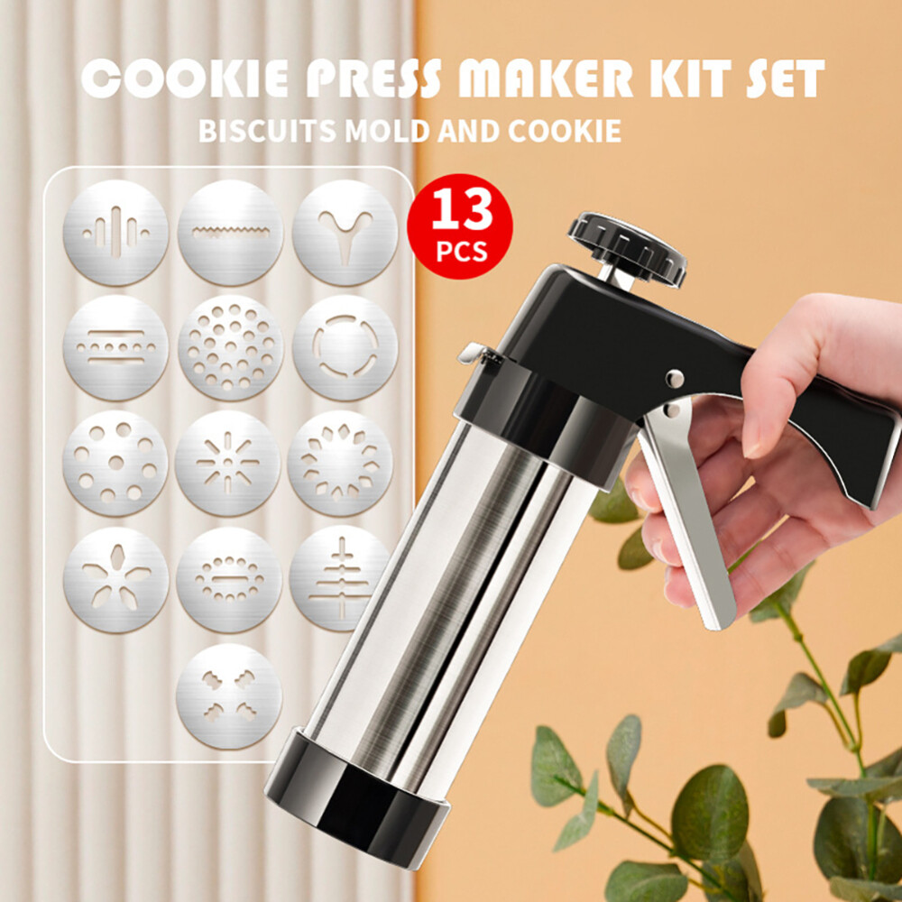 Biscuit Cookie Making Set Cake Maker Press Dough Cakes Decorating ...