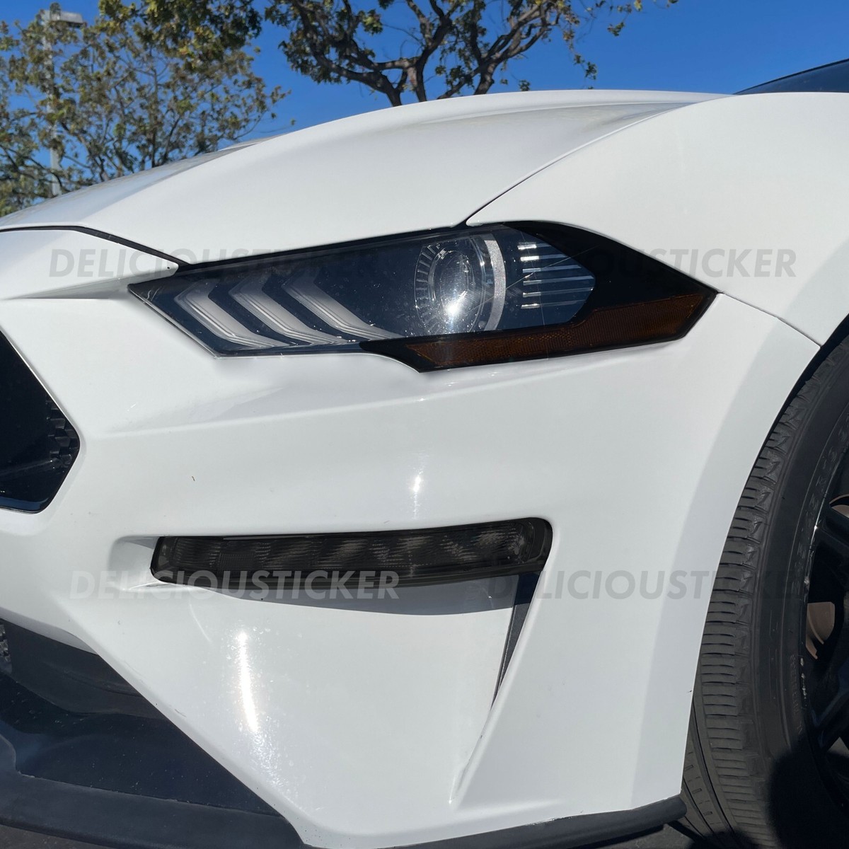Mustang S550 Smoke Overlay Tint Smoke Headlight Side Marker & Turn ...
