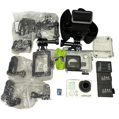 GoPro Hero 3 Plus Silver Edition w/ Waterproof Case & Various ...