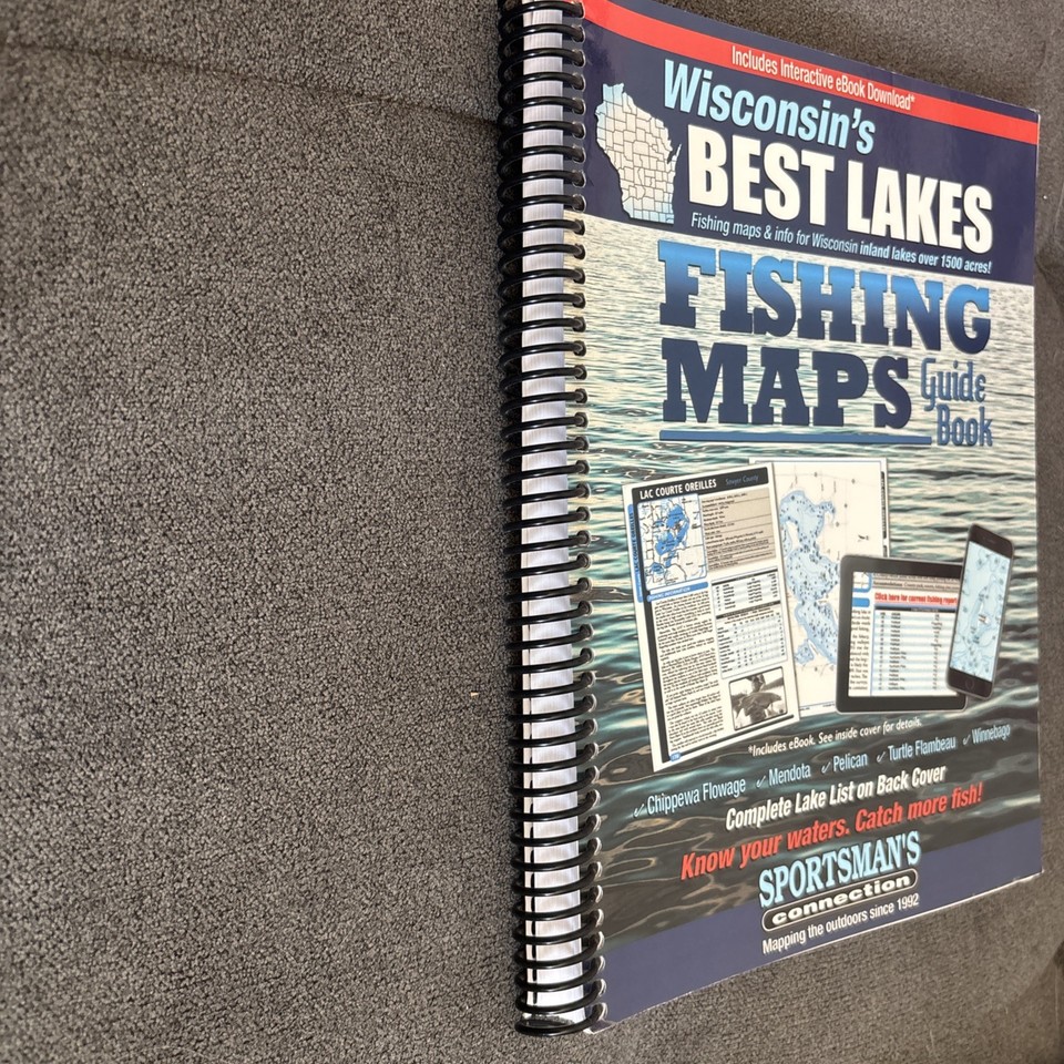 Wisconsin's Best Lakes Fishing Maps Guide Book | eBay