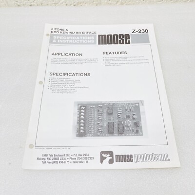 Control Panels & Keypads - Moose