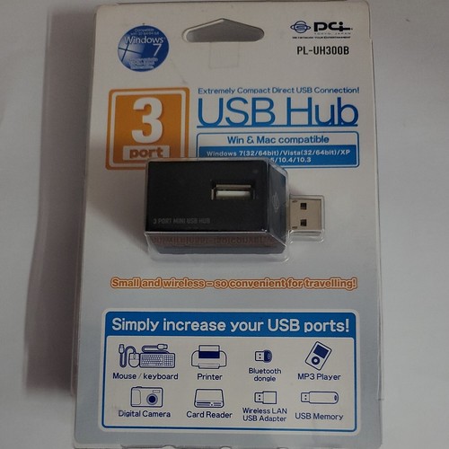 3 Port mini USB Hub With Direct USB Connection | eBay Australia