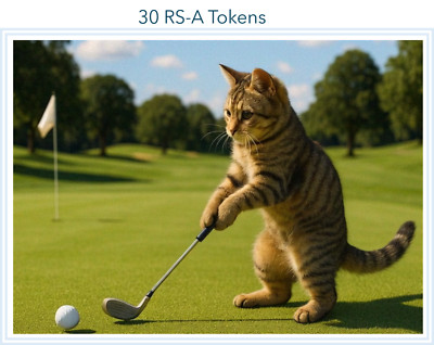 30 RS-A Driving Range Tokens Compatible With Range Servant Ball ...