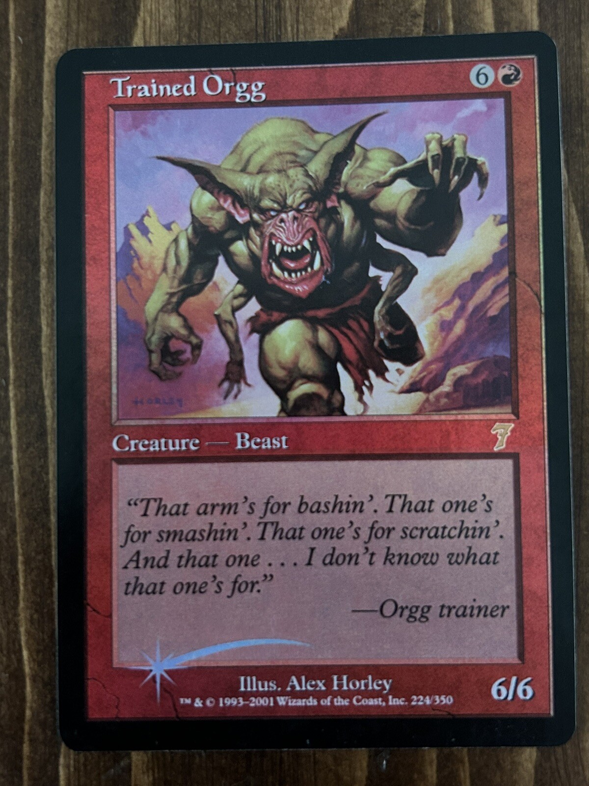 FOIL Trained Orgg | MtG Magic 7th Edition | English | Near Mint-Mint ...