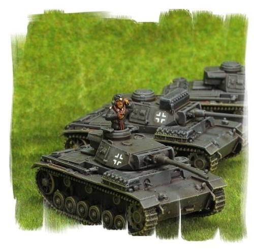 Painted! - Panzer III Platoon (3 vehicles) - 15mm WW2 - Flames of War ...