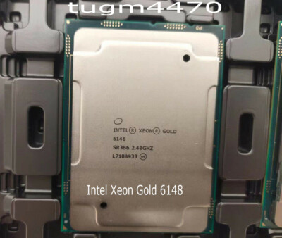 Intel Xeon Gold 6148 CPU processor 20 core 2.40ghz 27.5mb 150w lga-3647 ...
