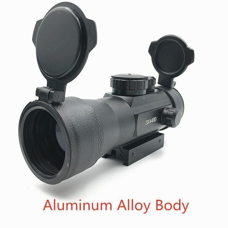 Hunting 3X44 Riflescope Fit 11/22mm Red Green Dot Sight Scope Optics US ...