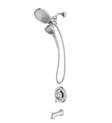 Moen Brecklyn 6-Spray Magnetix 1-Handle Tub & Shower Faucet Set in ...