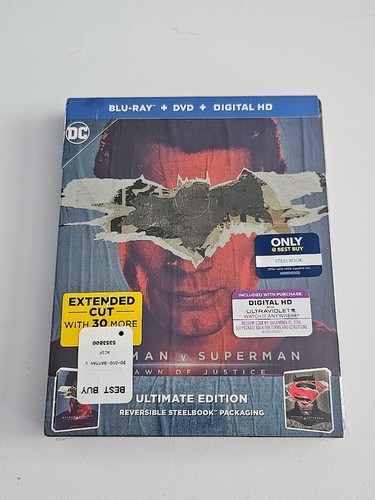 Batman v Superman: Dawn of Justice (Blu-ray/DVD, 2016, Only Best Buy ...