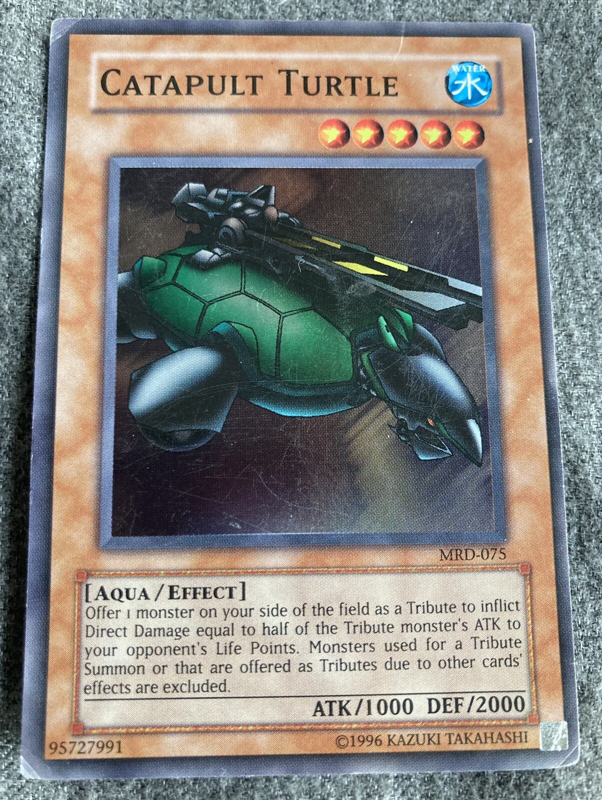 Yugioh! Catapult Turtle MRD-075 Super Rare Unlimited Lightly Played | eBay