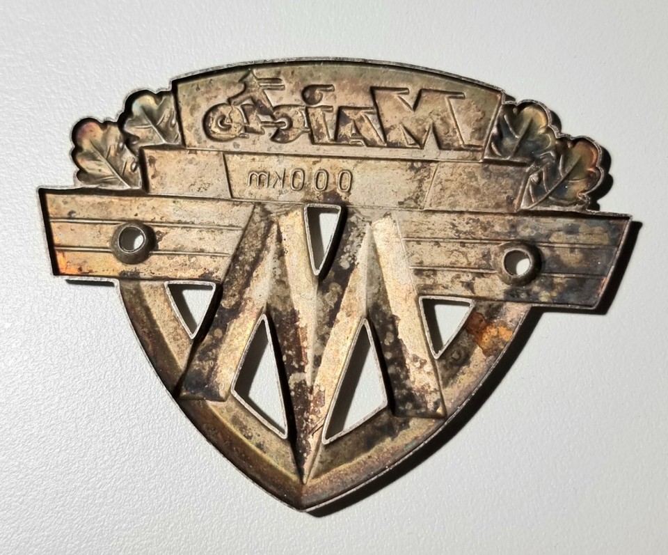 Maico Emblem 75000 Kilometers KM Silver ALT+ORIGINAL - Dimensions ...